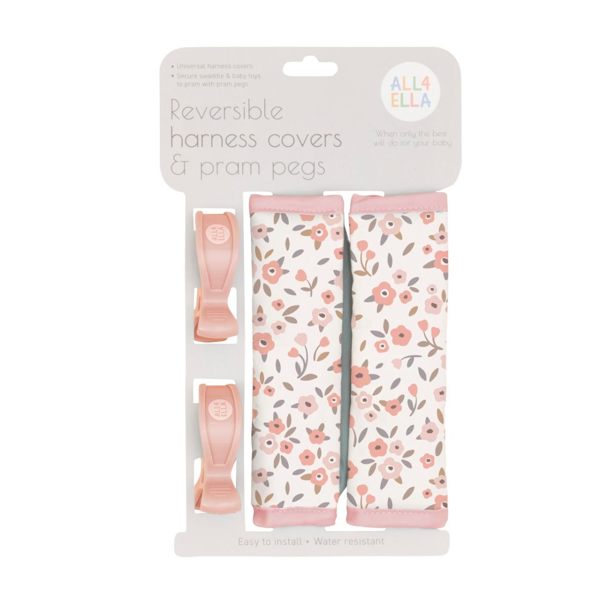 Harness Covers & Pram Pegs | Floral Bouquet